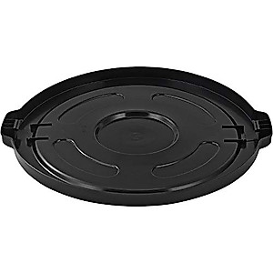 Global Industrial 55 Gallon Garbage Can Lid, Black