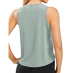 Workout Tops for Women Crop Sleeveless Workout Shirts for Women Athletic Running Yoga Tank Top for Women