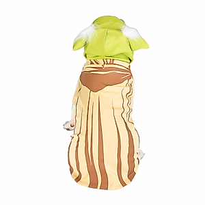 Star Wars for Pets Yoda Costume for Dogs, Small (S) | Hooded and Comfortable Green Yoda Dog Costumes for All Dogs | Dog Halloween Dog Costume for Small Dogs | See Sizing Chart for More Info