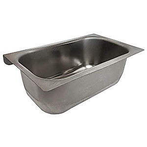 Commercial Kitchen Restaurant Duty Canopy Hood Grease Cup- Removable Keyhole Mount 2.5” Deep