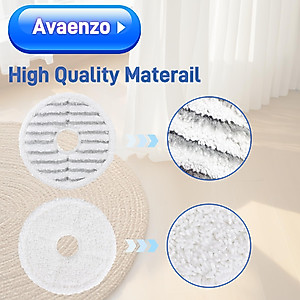 37643 Replacement Mop Pads Compatible with Bissell SpinWave + Vac All-in-One Powered Spin 3764 and 37643 Steam Mop Pads for Bissell,Washable and Reusable