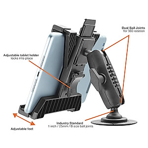 iBOLT TabDock Bizmount VHB- Heavy Duty Strong VHB Adhesive Mount Compatible with 7”-10” Tablets (iPad, Samsung Tab, etc)