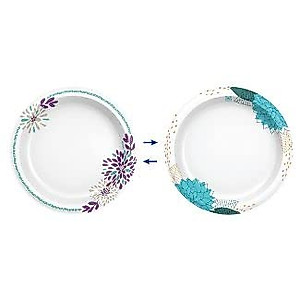 Dixie Everyday Heavy Duty Paper Plates, 8.5 Inch, 55 Count (2 Pack)