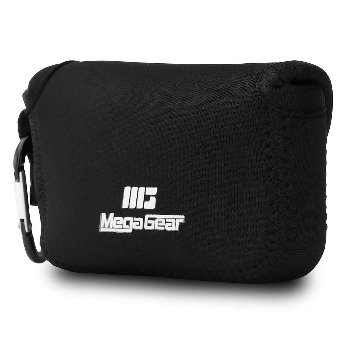 MegaGear 'Ultra Light' Neoprene Camera Case Bag with Carabiner for Canon PowerShot G7X, Canon PowerShot G7 X Mark II Cameras (Black)