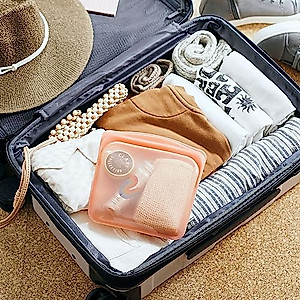 Stasher Reusable Silicone Storage Bag, Food Storage Container, Microwave and Dishwasher Safe, Leak-free, Sandwich, Red