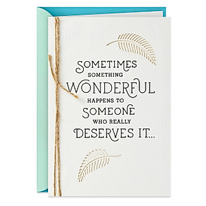 Hallmark Congratulations Card or Graduation Card (Fern Pattern)