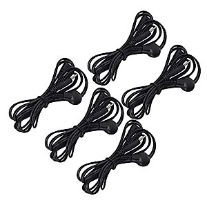 Demeras TENS Wire, Black 5pcs Safe Flexible Professional Portable Electrode Wire for Therapeutic Machine