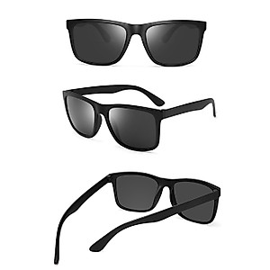 Lekesn Polarized Sunglasses for Men TR90 Unbreakable Mens Sunglasses Driving Sun Glasses For Men/Women