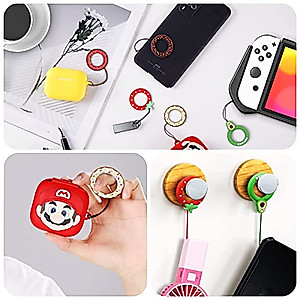 Innoc Lanyard Finger Strap Ring Strap 5 Pcs Phone Lanyard Grip Holder Cute Donuts Silicone Small Short Lanyard for Phone/USB/MP3/Key/Car Keychain