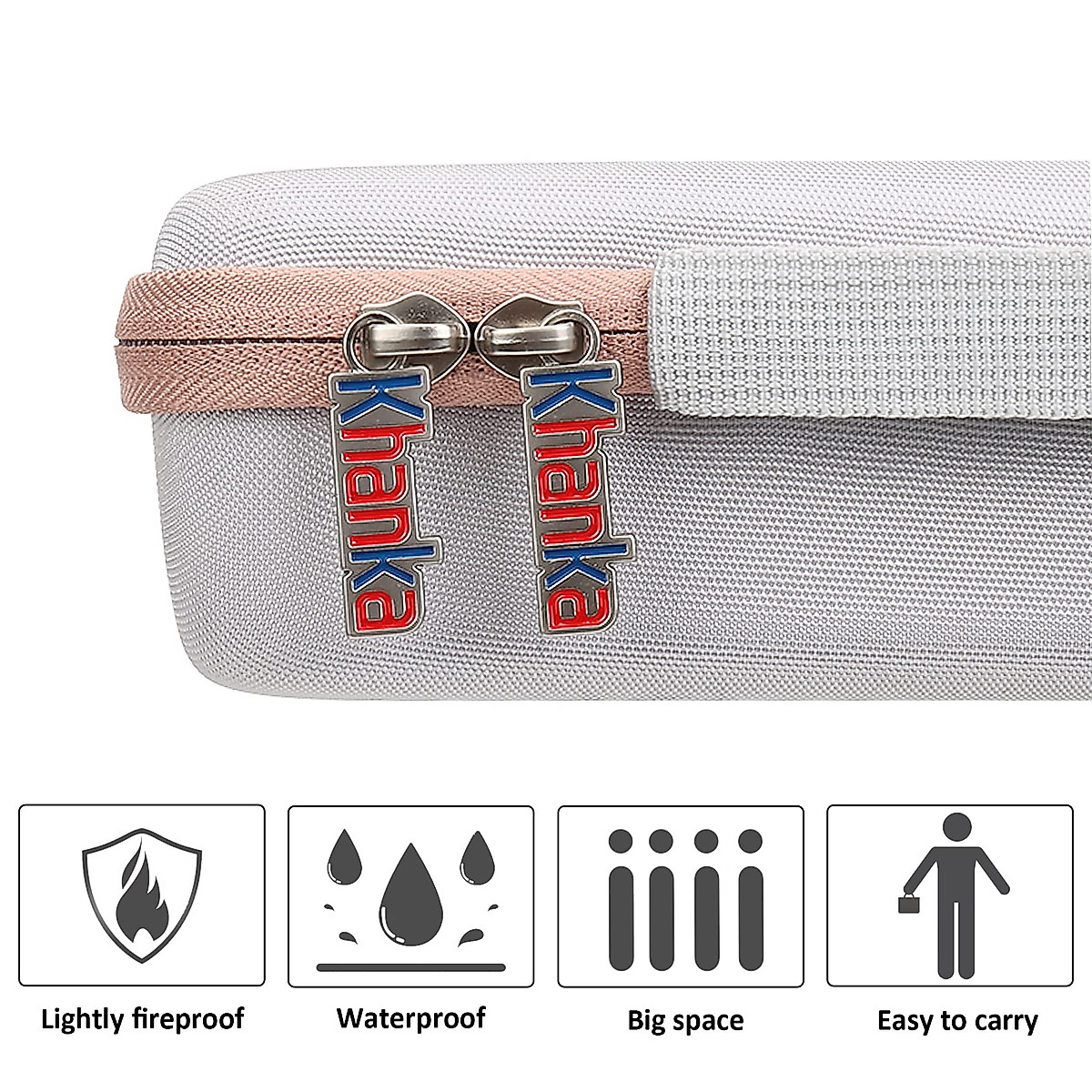 Khanka Hard Travel Case Compatible with Kodak Luma 400 / 450 Pocket Projector - Portable Movie Projector, Case Only