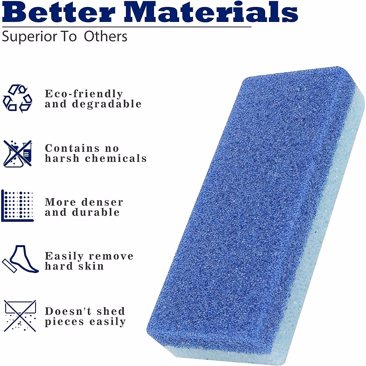 Professional Pedicure Foot Pumice Stone for Feet Skin Callus Remover and Scrubber for Dead Skins 2 Sided (Pack of 2)