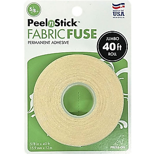 HeatnBond PeelnStick Fabric Fuse Adhesive 5/8" x 40 ft Roll