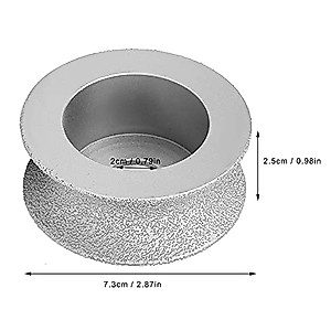 Grinding Wheel 7.3cm Diamond Grinding Cup Wheel Concave Diamond Cutting Grinding Disc for Stone Ceramic Glass(2.5cm)
