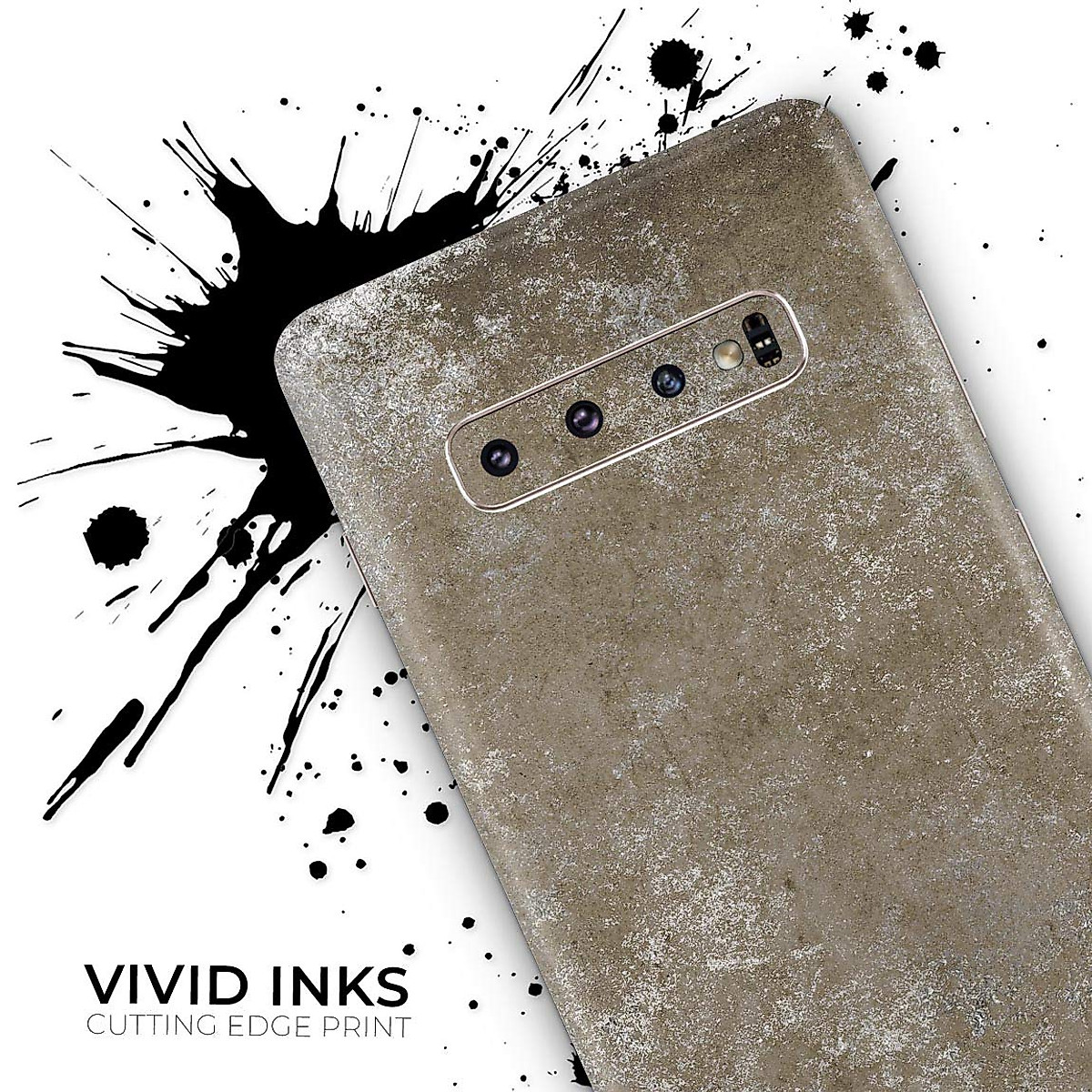DesignSkinz Distressed Silver Texture v3 Protective Vinyl Decal Wrap Skin Cover Compatible with The Samsung Galaxy S20 (Screen Trim & Back Glass Skin)