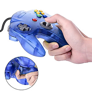 KIWITATA Classic N64 USB Controller, kiwitatá N64 Bit USB PC Wired Game Controller Gamepad for Windows PC & Mac Raspberry Pi Red