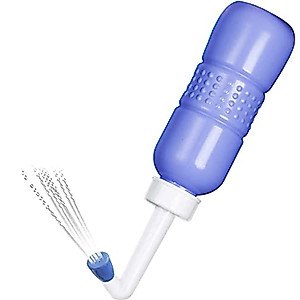 Portable Bidet Bottle for Travel Personal Hygiene Care Manual Bidet (11in), Blue