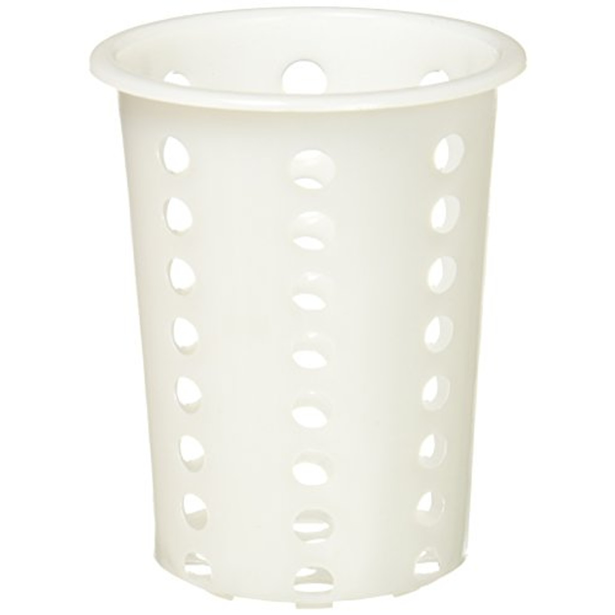 Winco Flatware Cylinder, Plastic White Medium