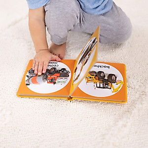 Melissa & Doug Children’s Book – Poke-a-Dot: Construction Vehicles (Board Book with Buttons to Pop)