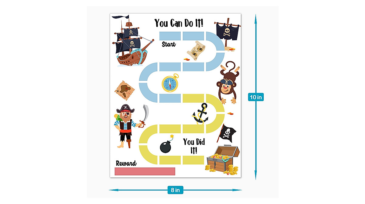 Pirate Themed Chore Chart for Kids - Reward System
