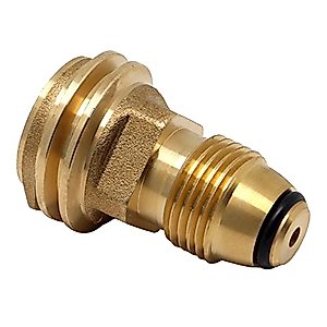 GDFYMI Propane Tank Adapter, Propane Hose Adapter, Converts 100 lb Propane Tank Valve LP Tank POL Service Valve to QCC1/Type-1 Hose or Regualtor, Solid Brass, Old to New Universal Fit