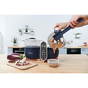 Babymoov Duo Meal Station XL, 6 in 1 Food Processor with Steamer, Multi-Speed Blender, Warmer, Defroster & Sterilizer (Nutritionist Approved), pink