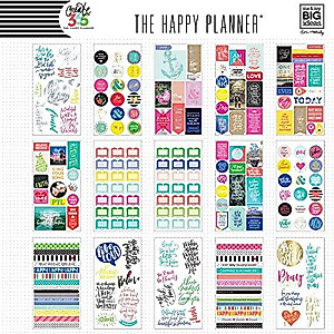 me & my BIG ideas Sticker Value Pack for Classic Planner - The Happy Planner Scrapbooking Supplies - Faith Theme - Multi-Color & Gold Foil - Great for Projects & Albums - 30 Sheets, 621 Stickers