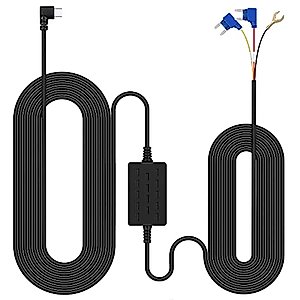 Dash Cam Hardwire Kit, Pelsee Type-C Hard Wire Kit Fuse for P12 Mirror Dash Cam, Car Dash Camera Charger Power Cord, 11.5ft