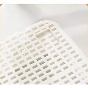 Frianchlly 1PCS Produce Saver Rectangular Food Storage Container, White, 11.5 x 3 x 3 Inches, Airtight, Leak Proof, Reusable, Durable, Dishwasher Safe