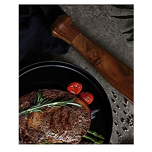 Wood salt and pepper grinders set, pepper Mill with Adjustable Coarsenesssalt and pepper grinder shaker Tableware Gifts,Father's day gift