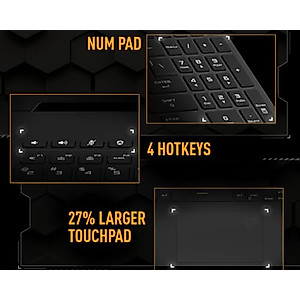ASUS TUF Dash Gaming Laptop - 15.6" FHD 144Hz Display, Intel Core i7-12650H Processor (10 Core), NVIDIA GeForce RTX 3070, 64GB DDR5 RAM, 2TB SSD, Wi-Fi6, Backlit Keyboard, Windows 11 Home