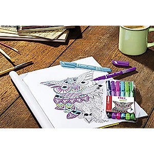 Fineliner - STABILO Sensor F - Wallet of 6 - Assorted Colours