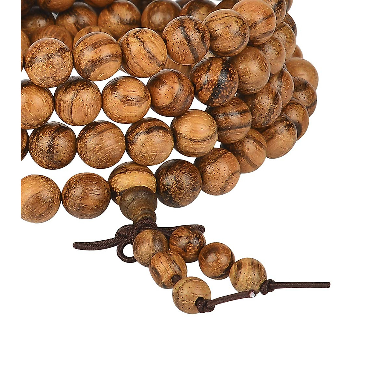 anzhongli mala beads bracelet 108 8mm beaded bracelet sandalwood elastic