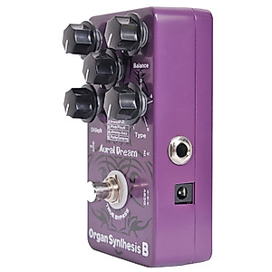 Aural Dream Organ Synthesis B Guitar Effect Pedal includes POP Jazz,Groovy&Funky,Jimmy Jazz and Funky Comping effects with Rotary Horn,Percussion and Chorus Modules,True bypass.