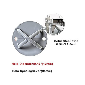 Kesen 2Pcs Wall And Ceiling Mount Bracket For Aerial Yoga Suspension Straps Gymnastic Rings Swings Hammock Resistance Band Battle Rope Mount