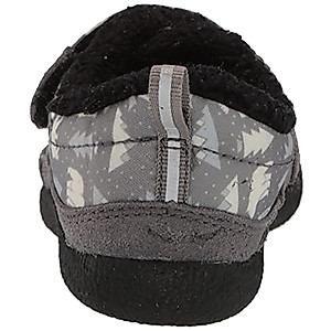 KEEN Kids Howser Low Wrap Casual Slippers, Steel Grey/Star White, 6 US Unisex Toddler