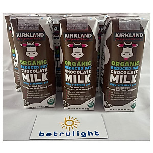 Organic Milk Chocolate | Grass Fed Vegan Milk With 8g Protein | Shelf Stable Single Serve Cartons | On-The-Go | 8.25 FL oz 6 Pack | Every Order is Elegantly Packaged in a Signature BETRULIGHT Branded Box!