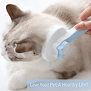 Yintoper Cat Brush with Release Button, Self Cleaning Slicker Brush for Shedding Grooming or Massage, Cat Brush for Indoor Cats Removes Loose Fur, Dog Brush for Short or Long Hair Dogs, Cats, Rabbits