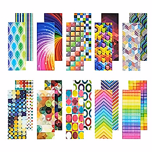Paper Bookmarks for Kids,160Pcs Colored Bookmarks Laminated Book Markers Reading Bookmarks Creative Optical Bookmarks for Stationery Supply