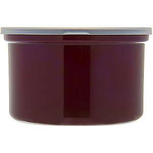 Carlisle FoodService Products Classic Round Storage Container Crock with Lid for Kitchen, Restaurants, Home, Plastic, 1.5 Quarts, Brown, (Pack of 6)