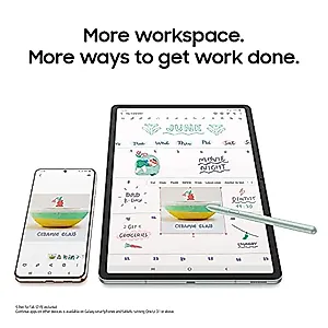 SAMSUNG Galaxy Tab S7 FE 12.4” 64GB WiFi Android Tablet w/ S Pen Included, Large Screen, Multi Device Connectivity, Long Lasting Battery, 2021, ‎SM-T733NLIAXAR, Mystic Pink