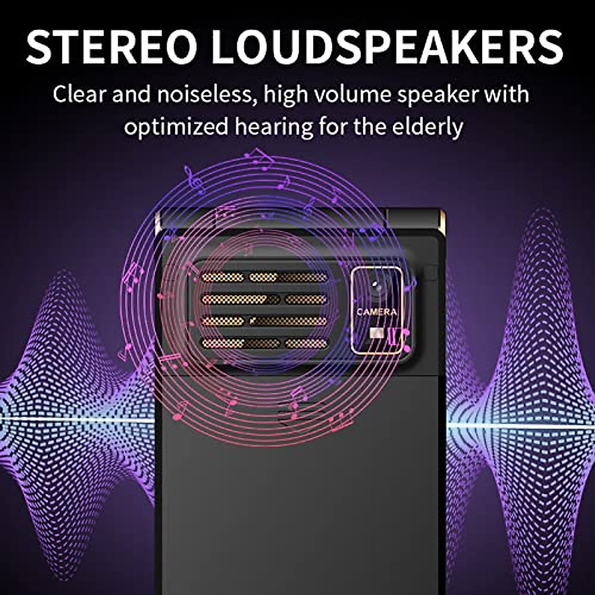 Diyeeni 2.8in Flip Phones for Seniors, Big Button 2G Phone for Elderly, Dual SIM Simple Phone with 5900mah Battery, 32MB RAM/ROM, LED Flashlight, SOS, Camera, E Book