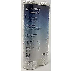 OMNIFilter RS-2 Standard Omni RS 2 Whole House Replacement Under Sink Water Filter RS2 Twin Pack (Package of 2 Filters) RS2 Sediment Water Filter Replacement String Wound Water Filter