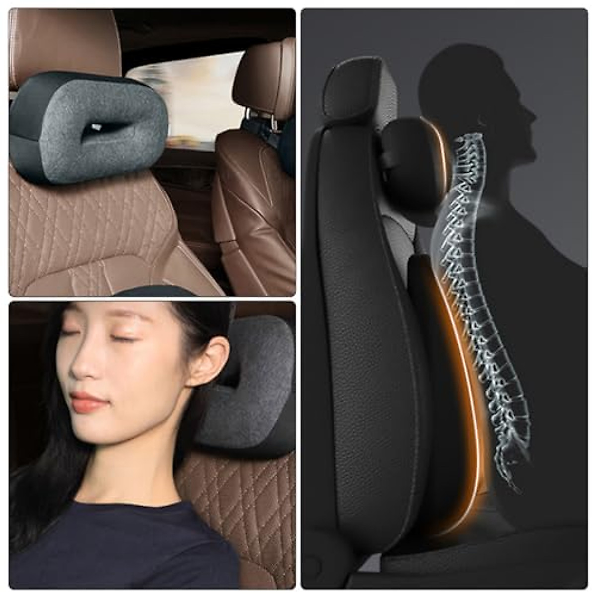 LIGHTAOTAO Car Lumbar Pillow Car Neck Pillow Floating Head Pillow Flight Neck Pillow Foam Pillows Memory Foam Neck Car Neck Cushion Car Head Pillow Memory Pillow Perspiration Headrest Car by