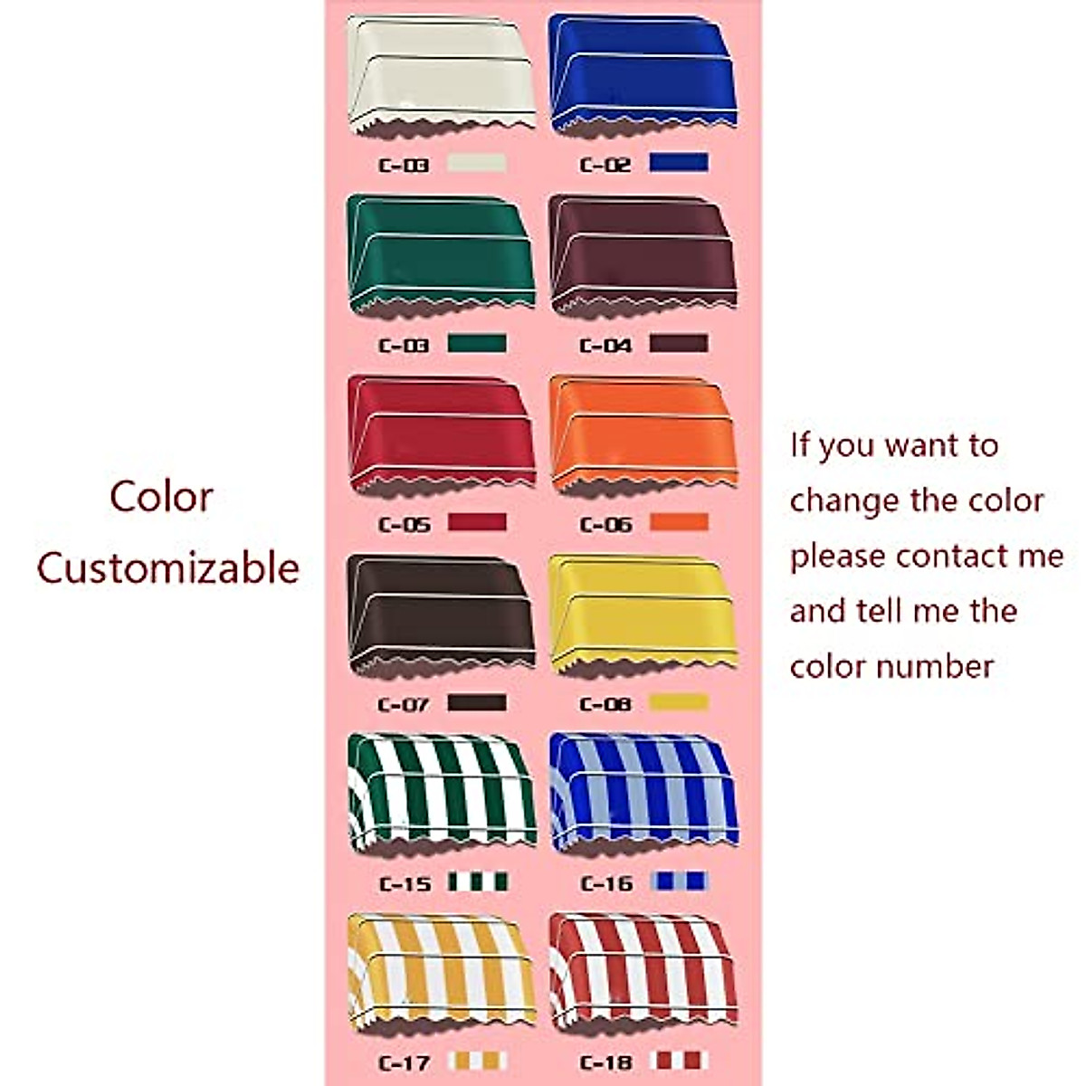 Door Canopy/Entry Awning/Window Awning with Sun Brella Canvas, Foldable Galvanized Bracket, Fully Assembled (Color : Red, Size : 80x60x60cm)