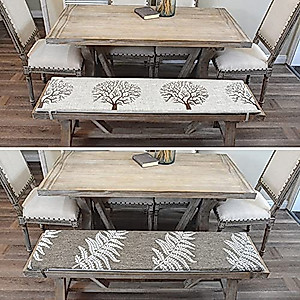 WanJing Memory Foam Bench or Porch Swing Cushion,Non-Slip Long Chair Backrest Fresco Settee Cushion,Garden & Deck Seating Pad,Indoor Sofa Couch Cushion Bay Window Seat Cushion, 36x14 Inch