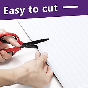 Mxclimate Window Air Conditioner Foam Insulation Panels,Window AC Side Panel Kit,Summer and Winter Heat and Draft Insulating.2 Pack,White,17in High x 9in Wide x 7/8in Thick