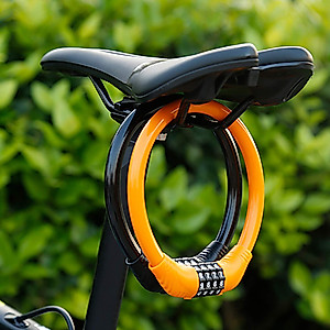 2Pcs Mountain Bike Lock Portable Motorcycle Password Lock Fixed Bicycle Ring Lock Standard Lock