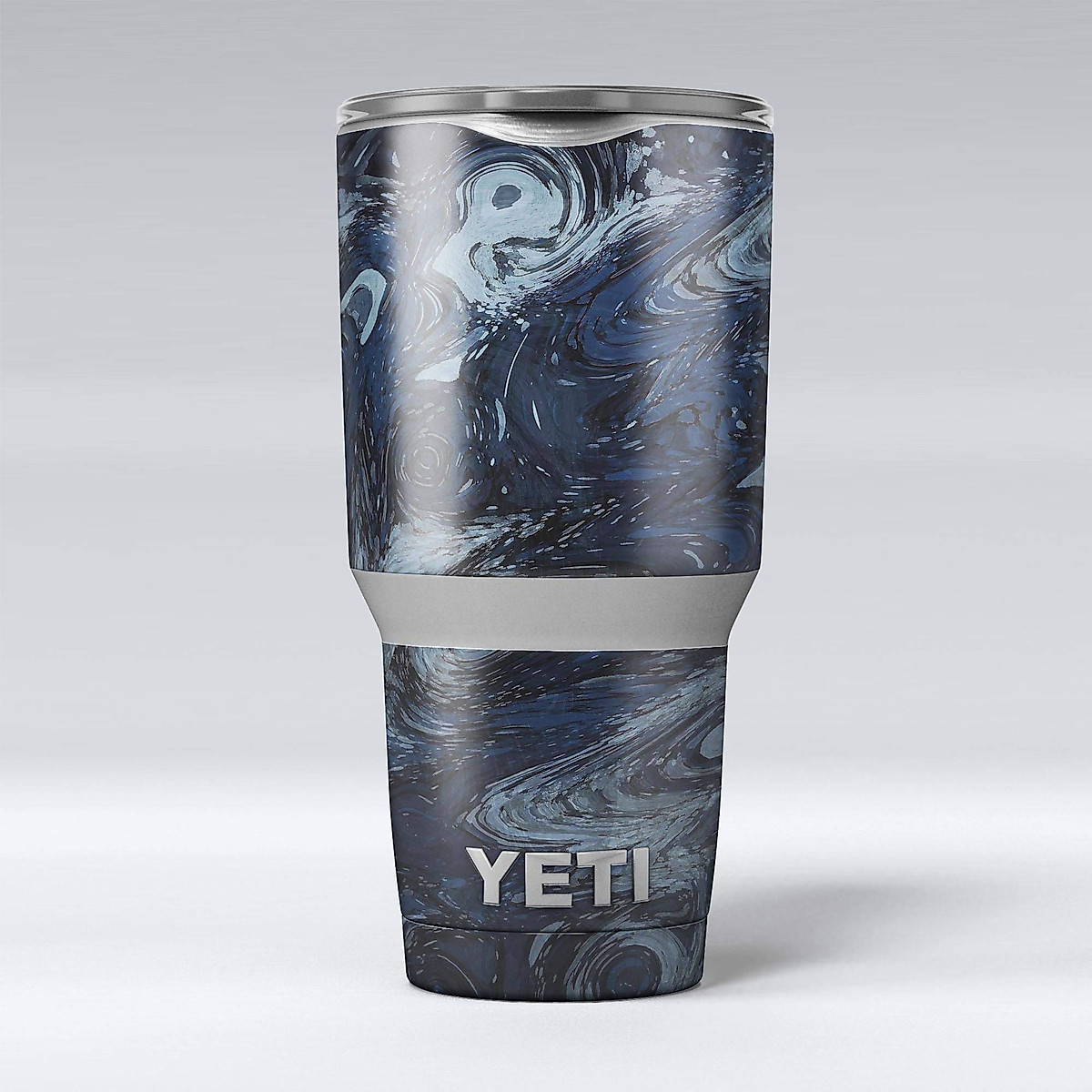 Design Skinz Dark Slate Marble Surface V32 - Skin Decal Vinyl Wrap Kit Compatible with The Yeti Rambler Cooler Tumbler Cups