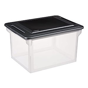 FILE STORAGE BOX CLR/BLK