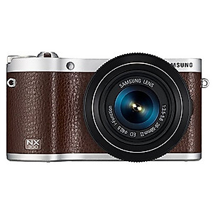 Samsung NX300 20.3MP CMOS Smart WiFi Mirrorless Digital Camera with 18-55mm Lens and 3.3" AMOLED Touch Screen (Brown)